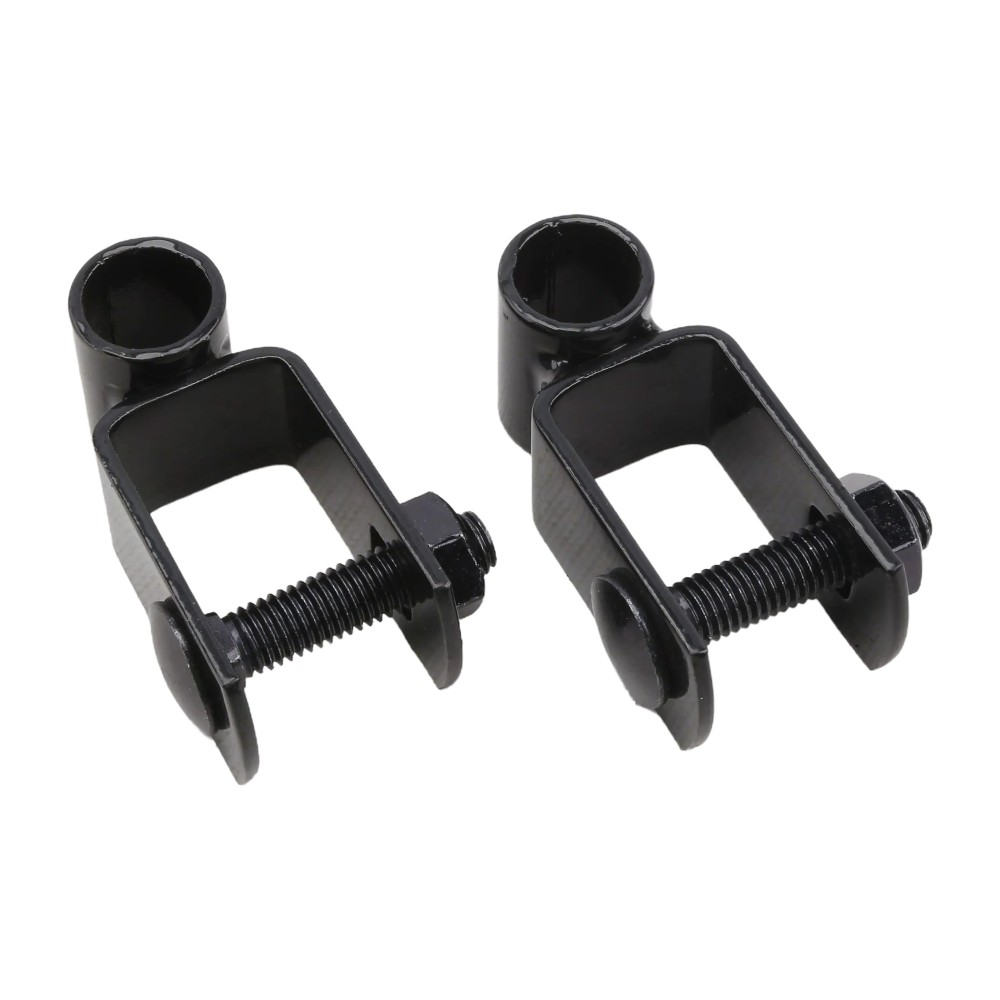1" x 1" Square Female Black Hinge Pair With Nut And Bolt Assembly (5/8 ...