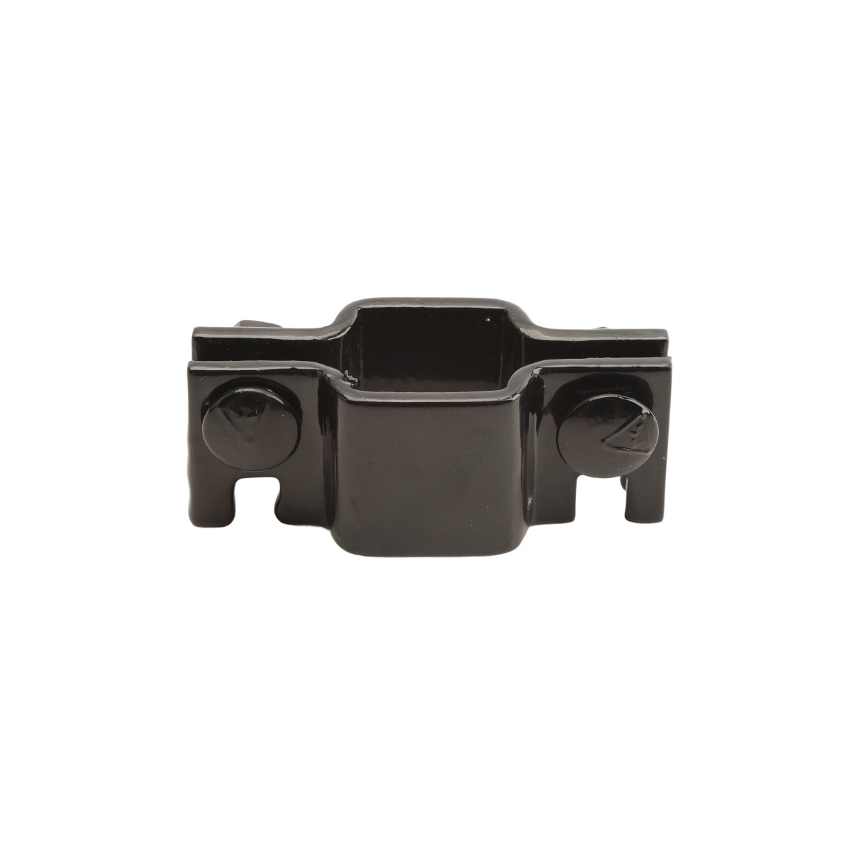 1" Black Square Chain Link Fence Gate Collar For Gate Latch Assemblies ...