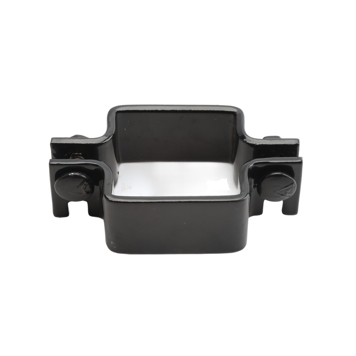 2" Black Square Chain Link Fence Gate Collar For Gate Latch Assemblies ...