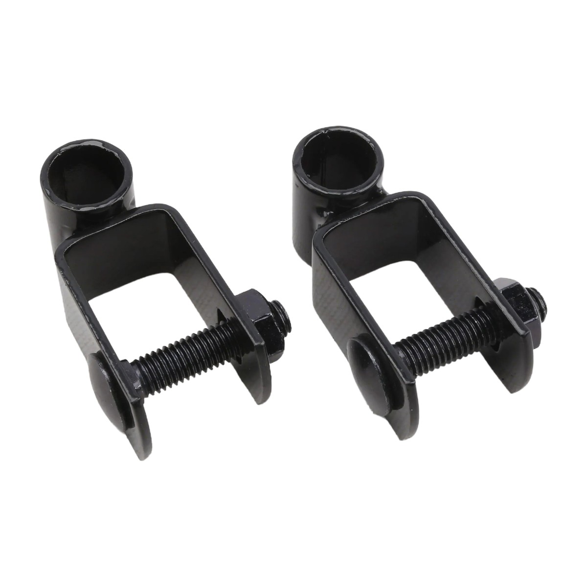 1" x 1" Square Female Black Hinge Pair With Nut And Bolt Assembly (5/8 ...
