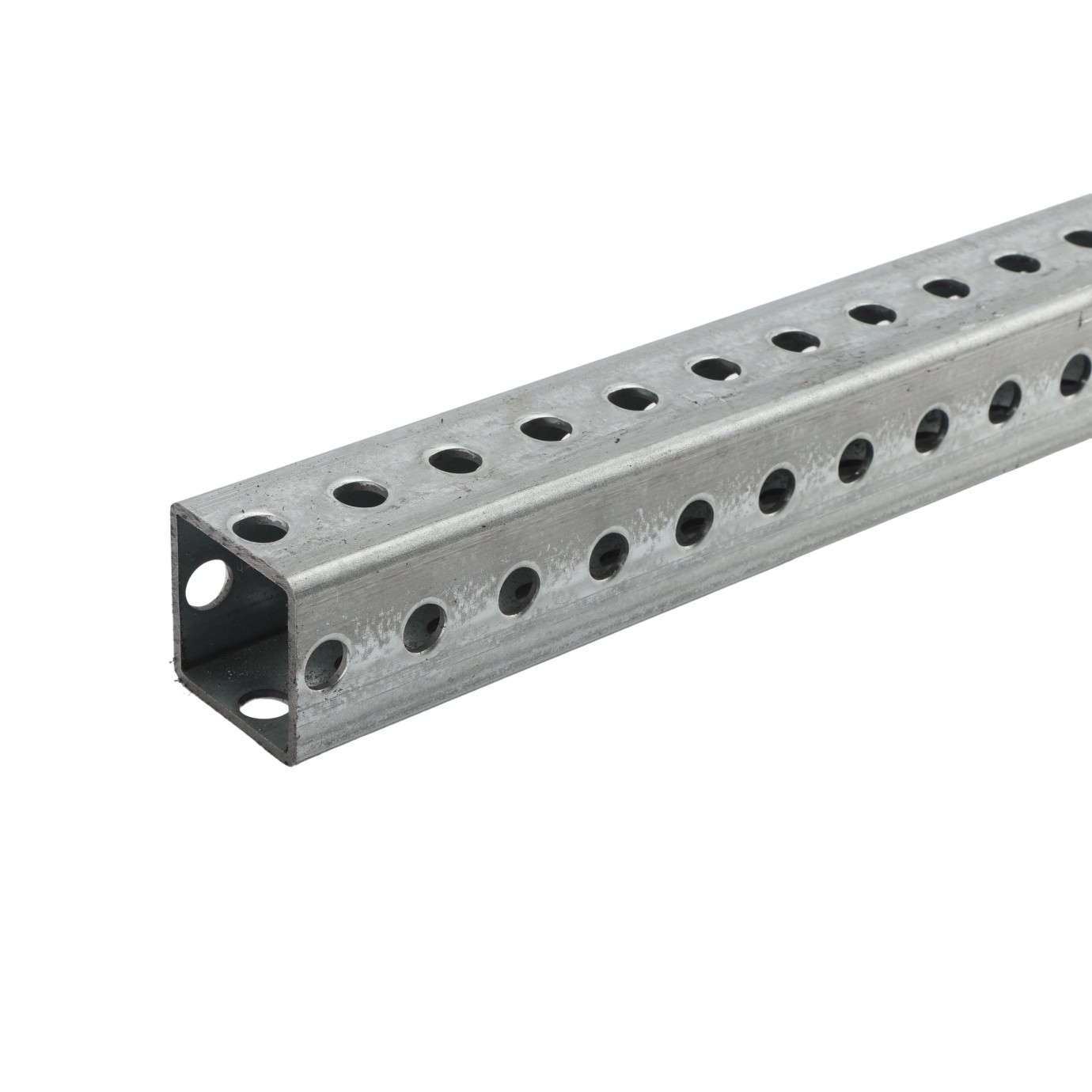 Telespar 1 3/4" x 1 3/4" Square Sign Post with Holes 7' Long 12 Gauge ...