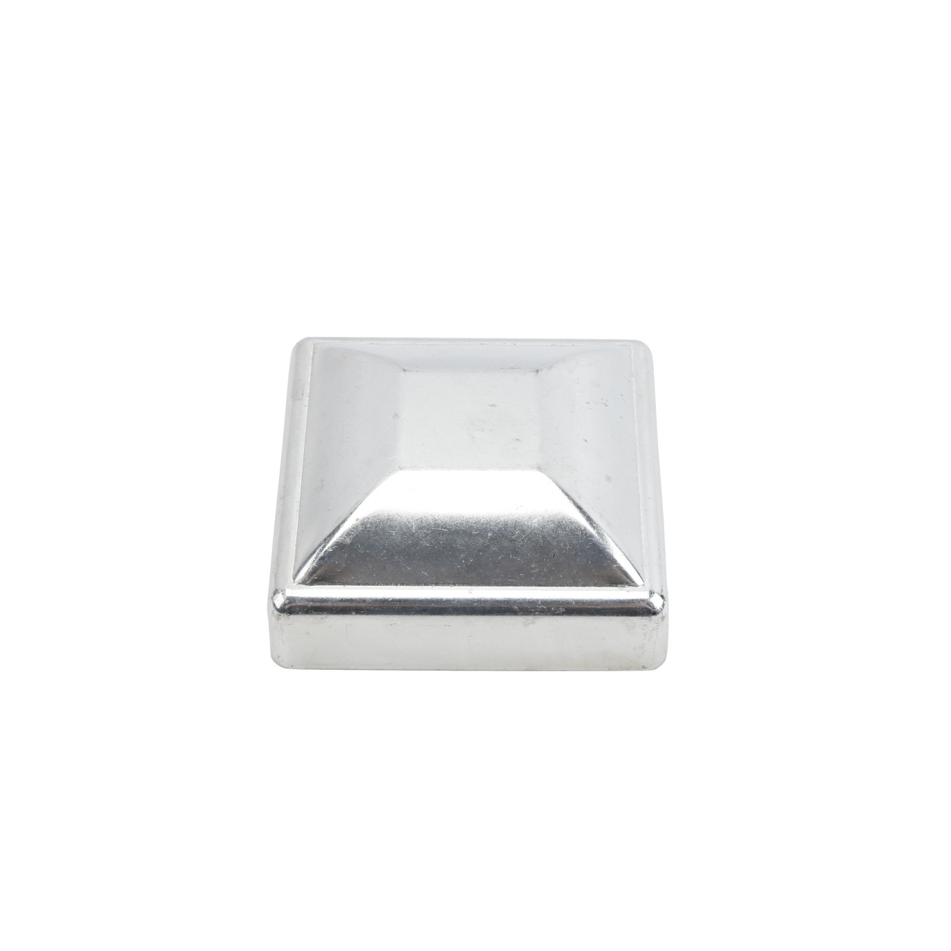 3 1/2" Square Pressed Steel Dome Cap Galvanized Steel For 4x4 Posts ...