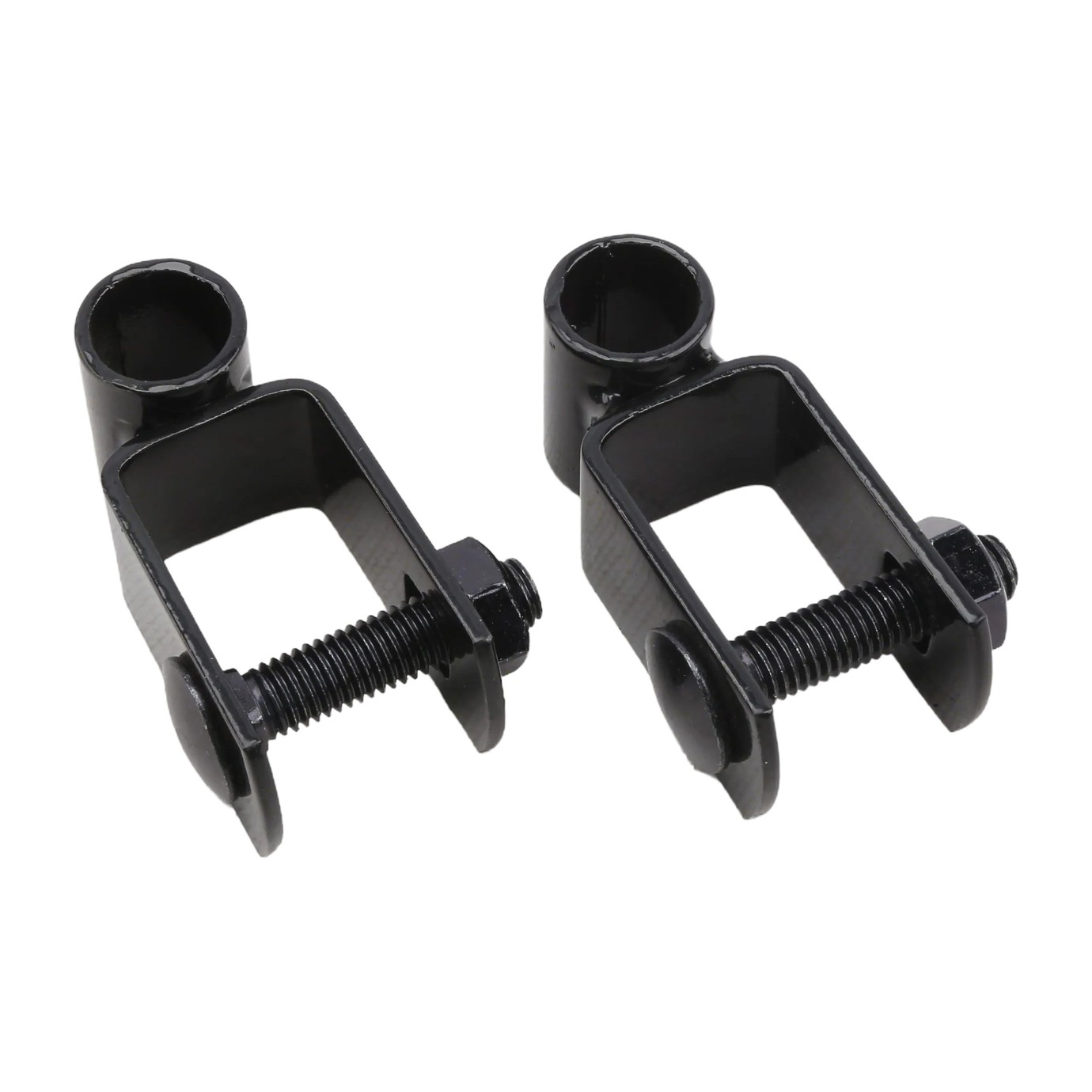 1" x 1" Square Female Black Hinge Pair With Nut And Bolt Assembly (5/8 ...