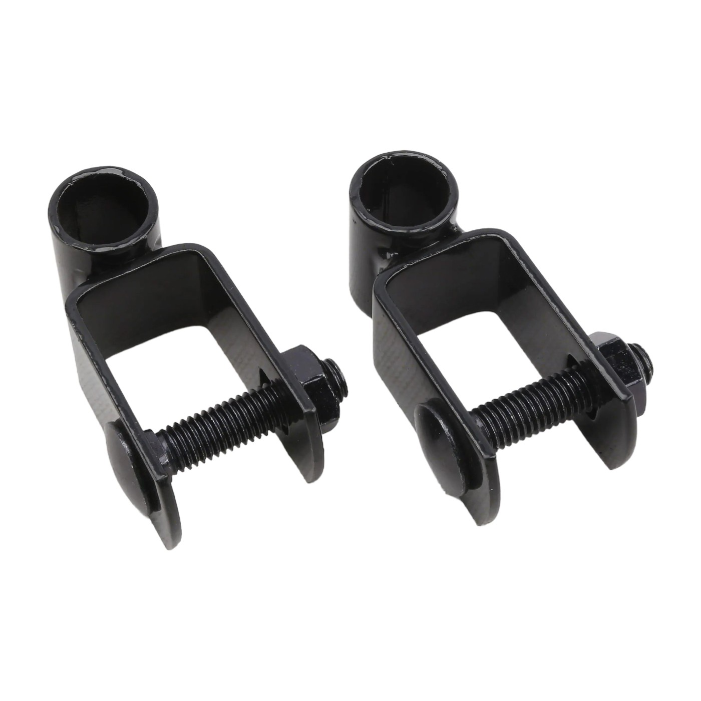 1" x 1" Square Female Black Hinge Pair With Nut And Bolt Assembly (5/8 ...