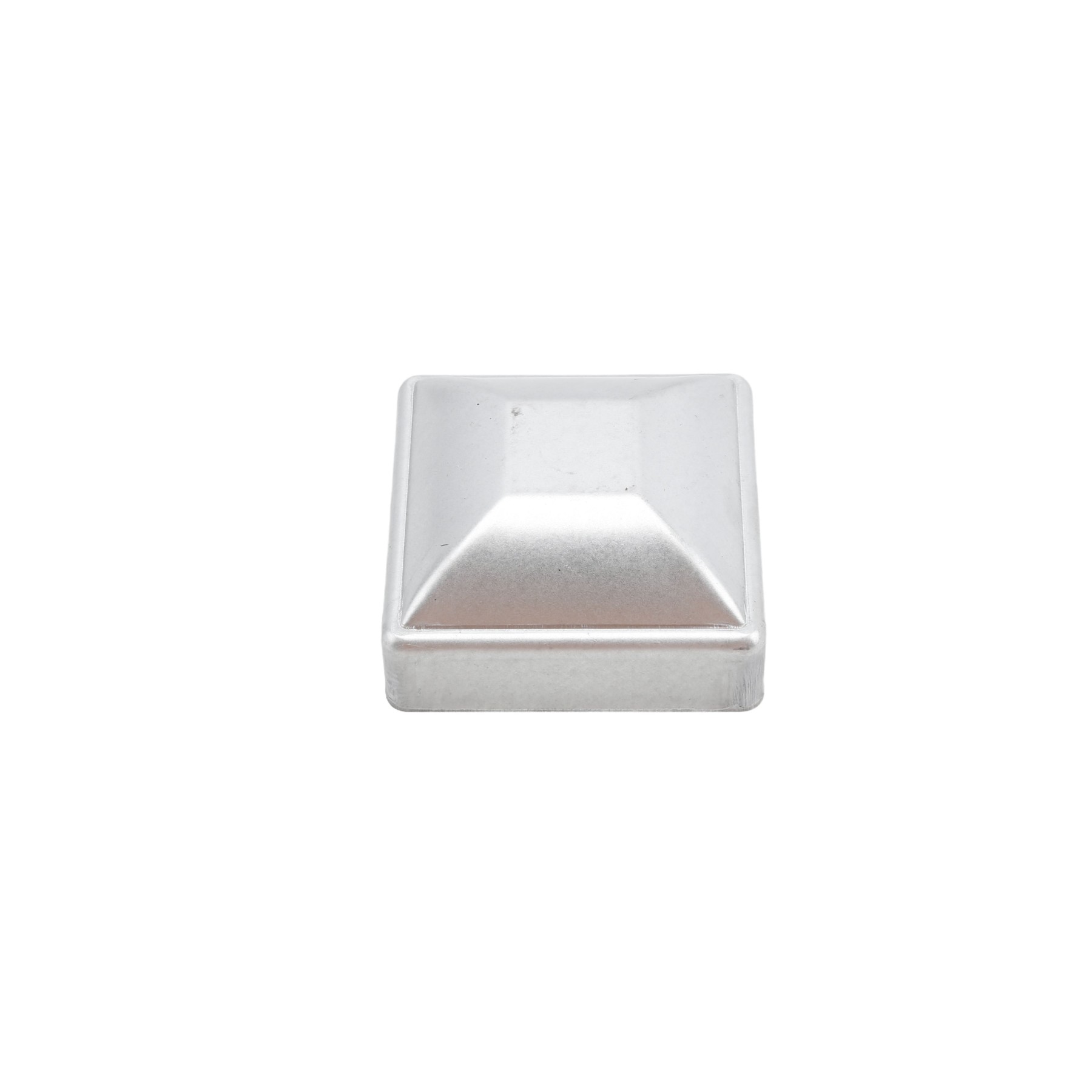 3" Square Pressed Steel Dome Cap Galvanized Steel - Square Post Caps ...
