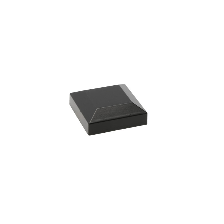 2 1/2" x 2 1/2" Square Aluminum Post Cap (Black) | Square Fence Fittings