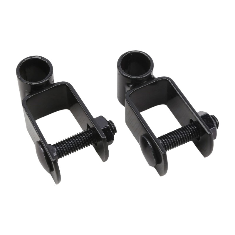 1" x 1" Square Female Black Hinge Pair With Nut And Bolt Assembly (5/8 ...