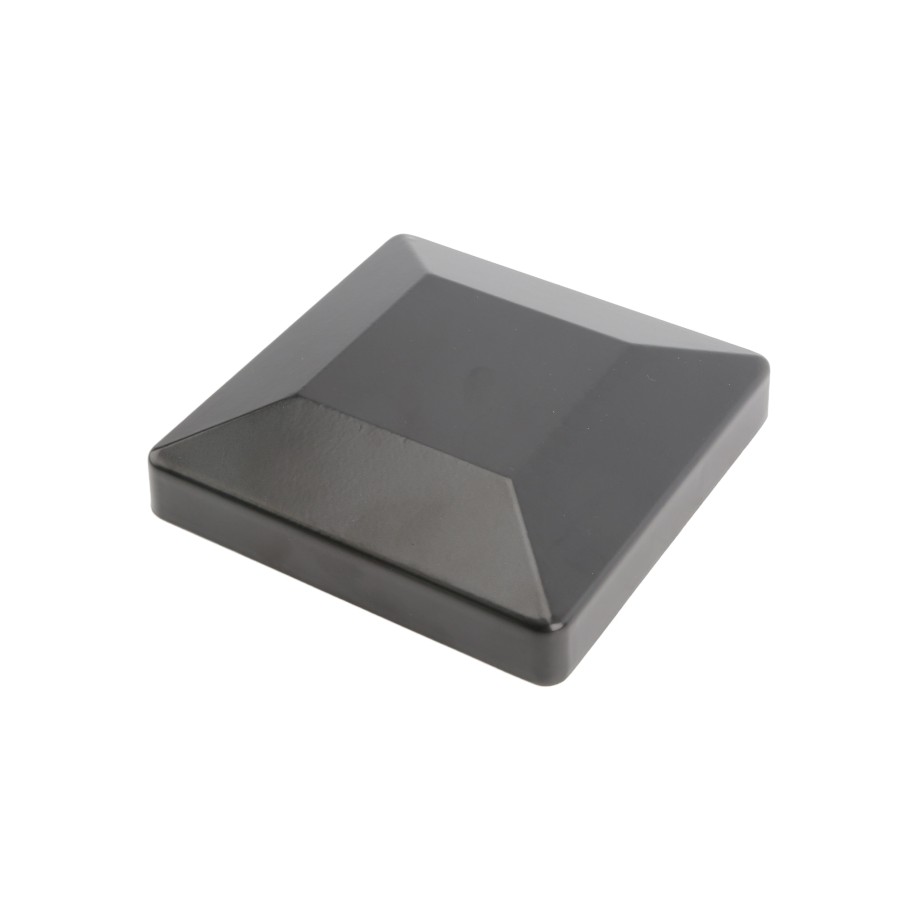 6" x 6" Square Aluminum Post Cap For Square Fence Posts (Black ...