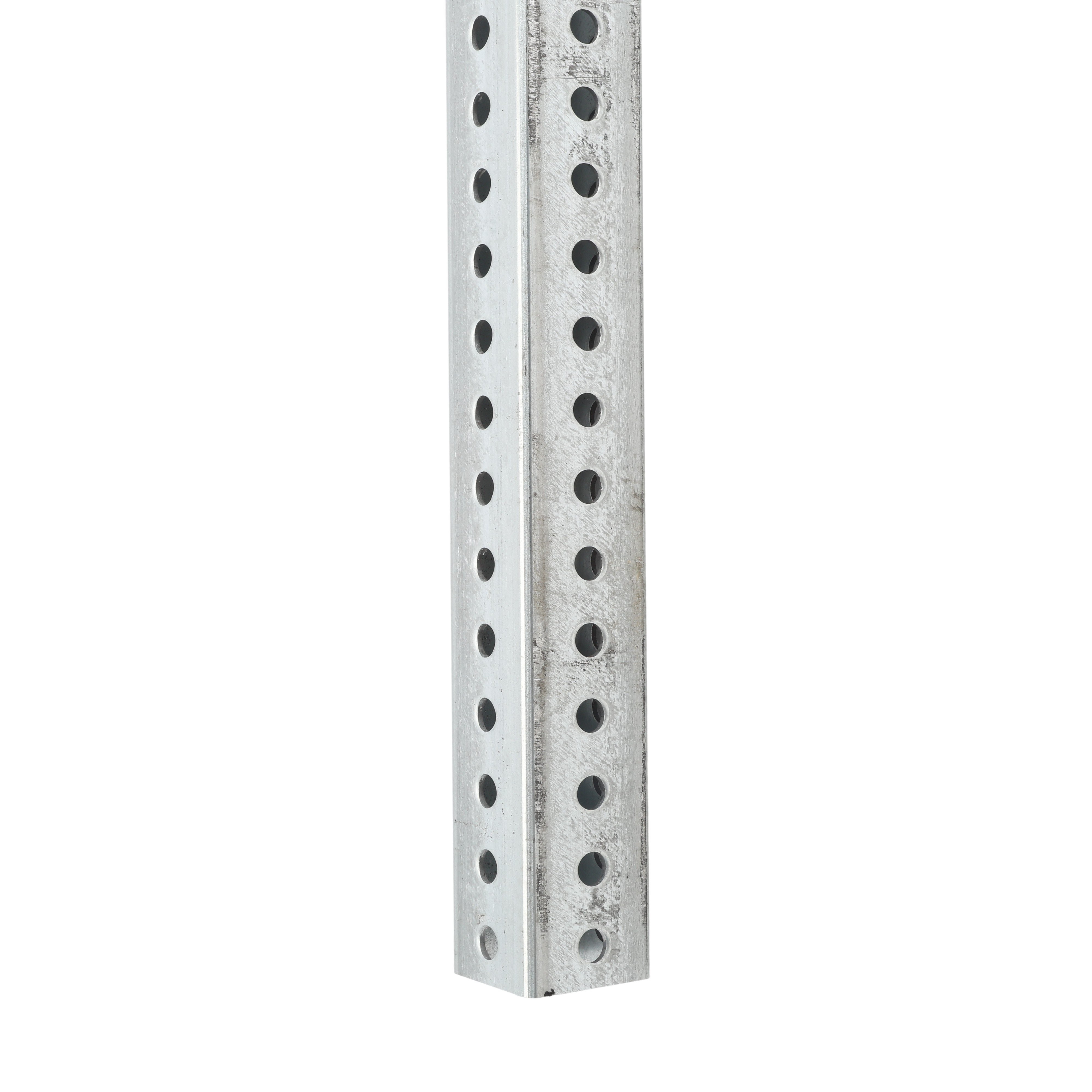 Telspar 2 x 2" Square Sign Post with Holes 7' Long 12 Gauge (Pre-Galv ...