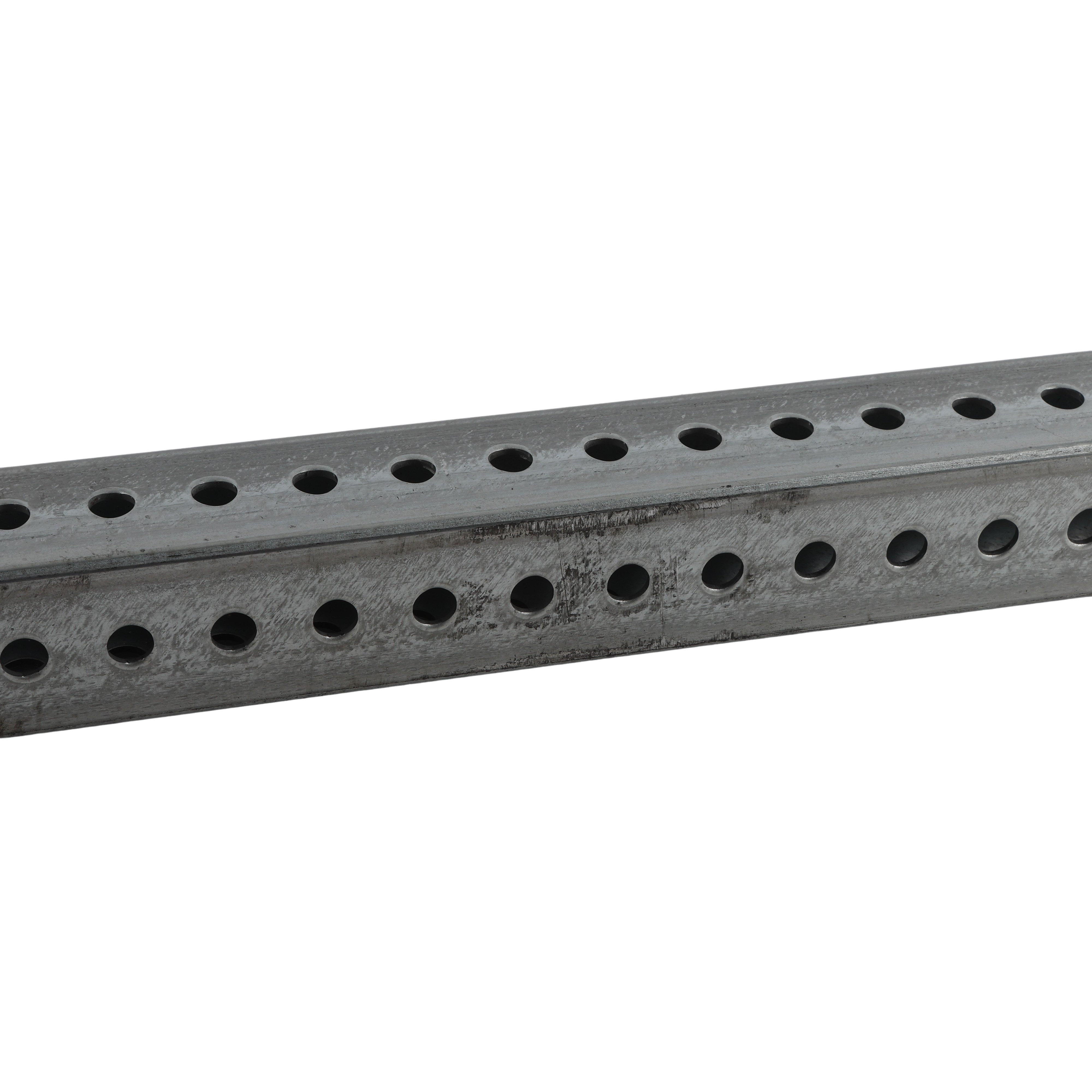 Telespar 2 x 2" Square Sign Post with Holes 12' Tall 12 Gauge (Pre-Galv ...