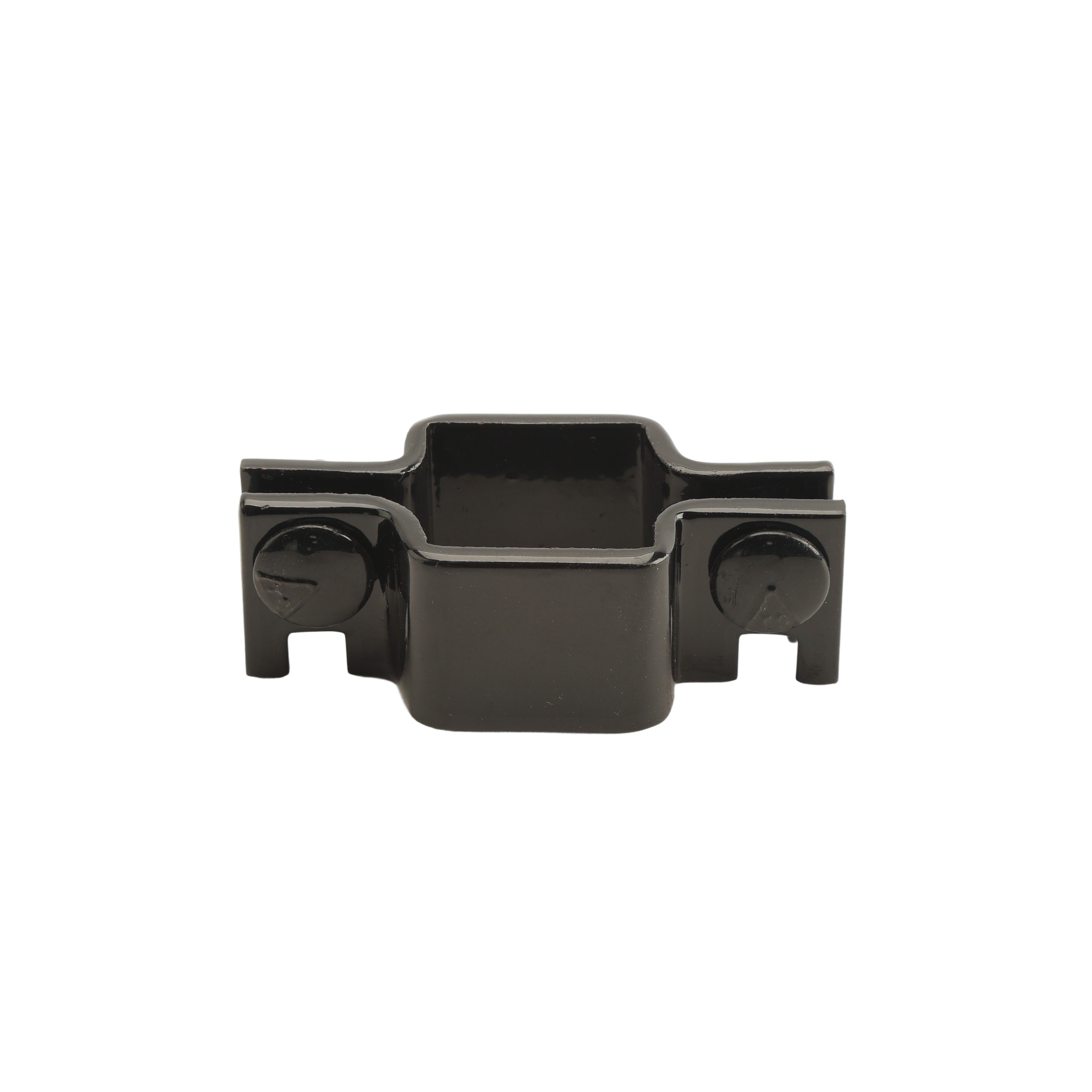 1 1/4" Black Square Chain Link Fence Gate Collar For Gate Latch ...