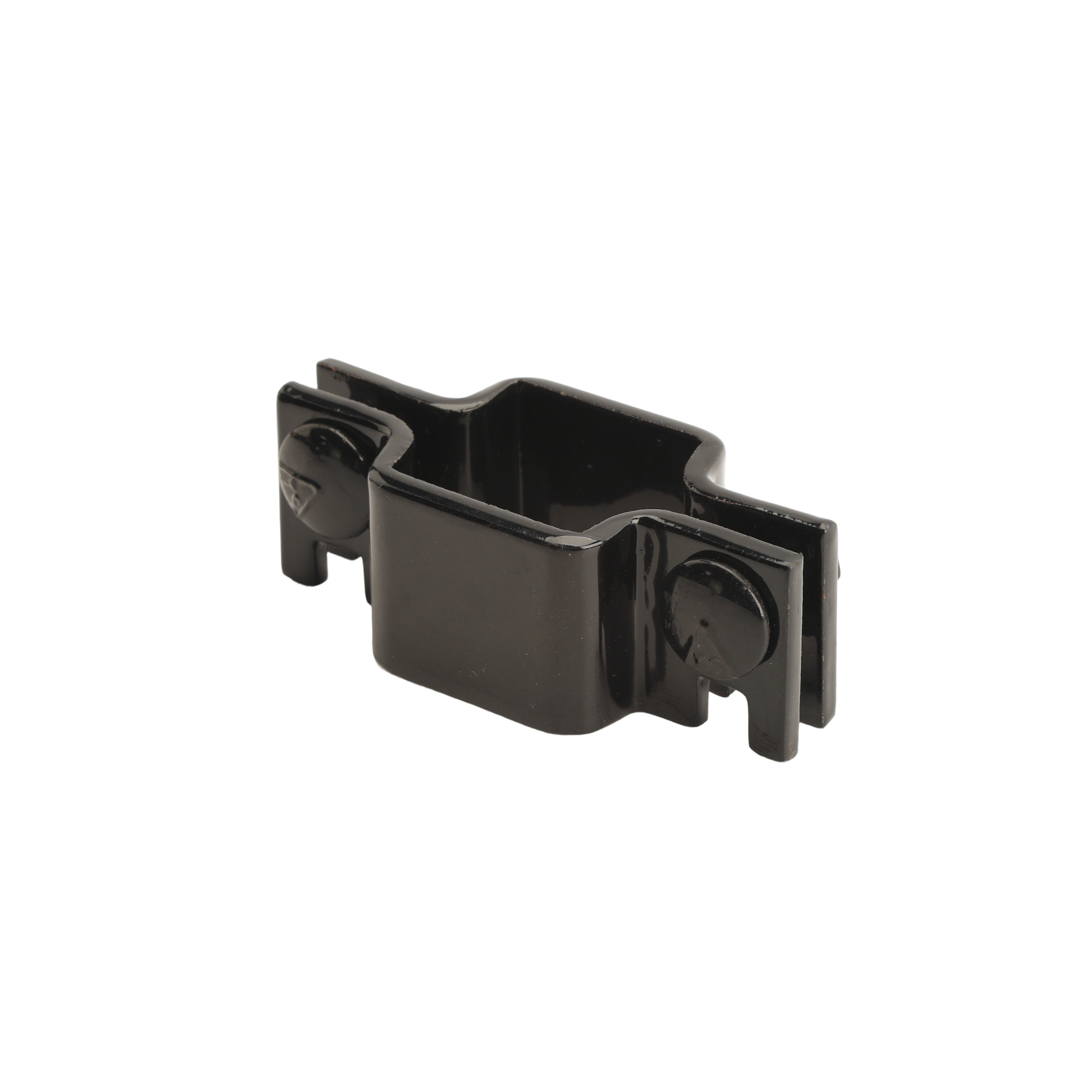 1 1/4" Black Square Chain Link Fence Gate Collar For Gate Latch ...