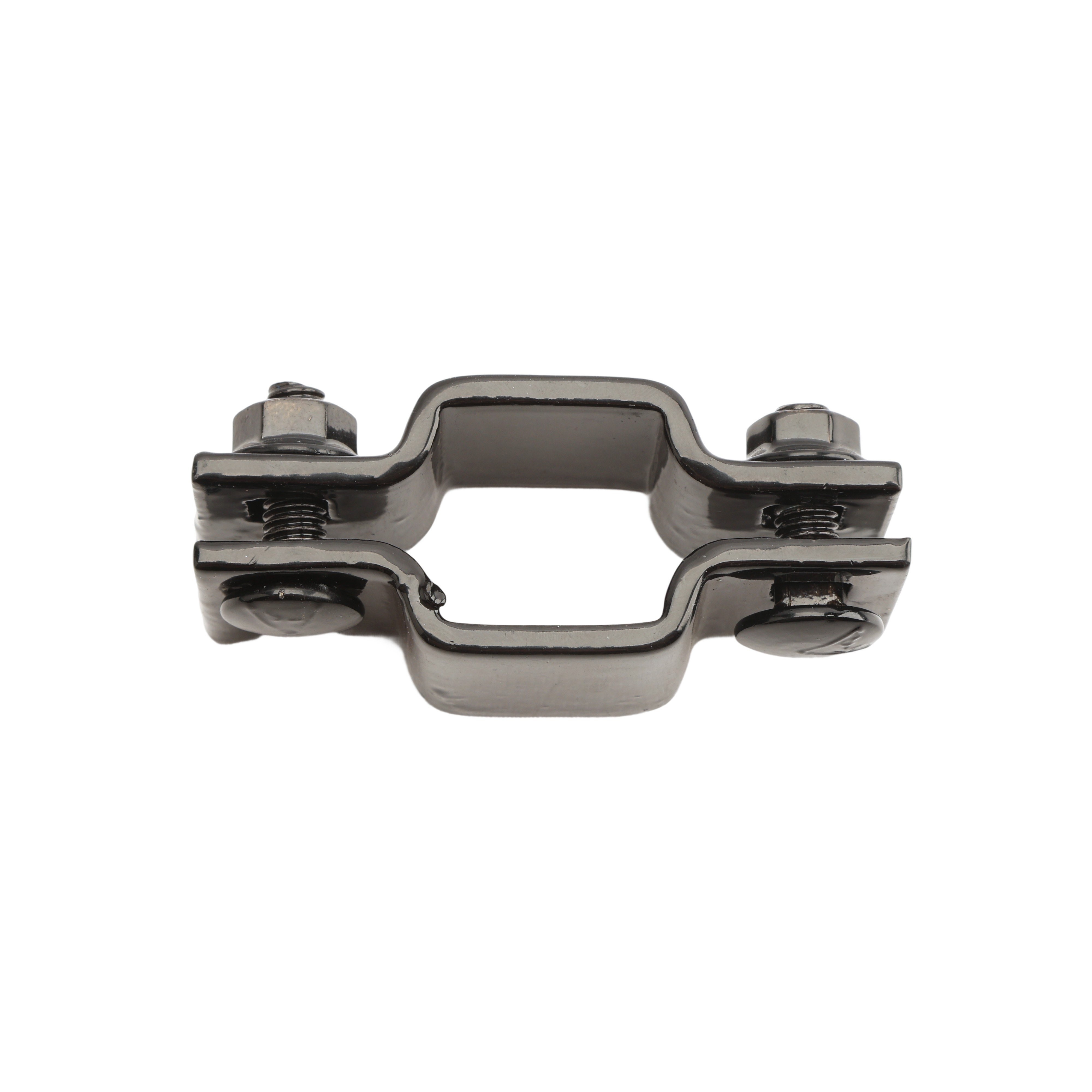 1" Black Square Chain Link Fence Gate Collar For Gate Latch Assemblies ...