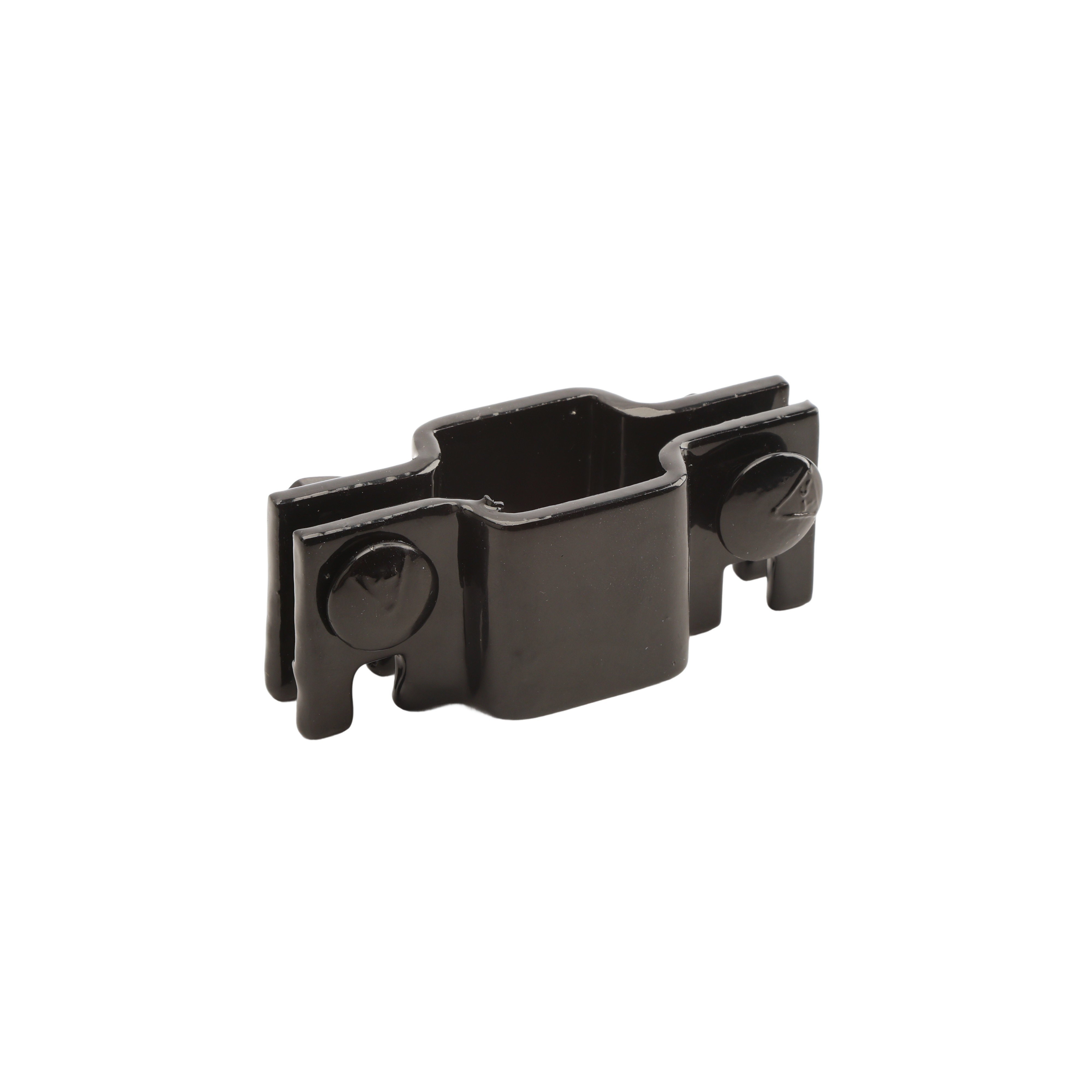 1" Black Square Chain Link Fence Gate Collar For Gate Latch Assemblies ...