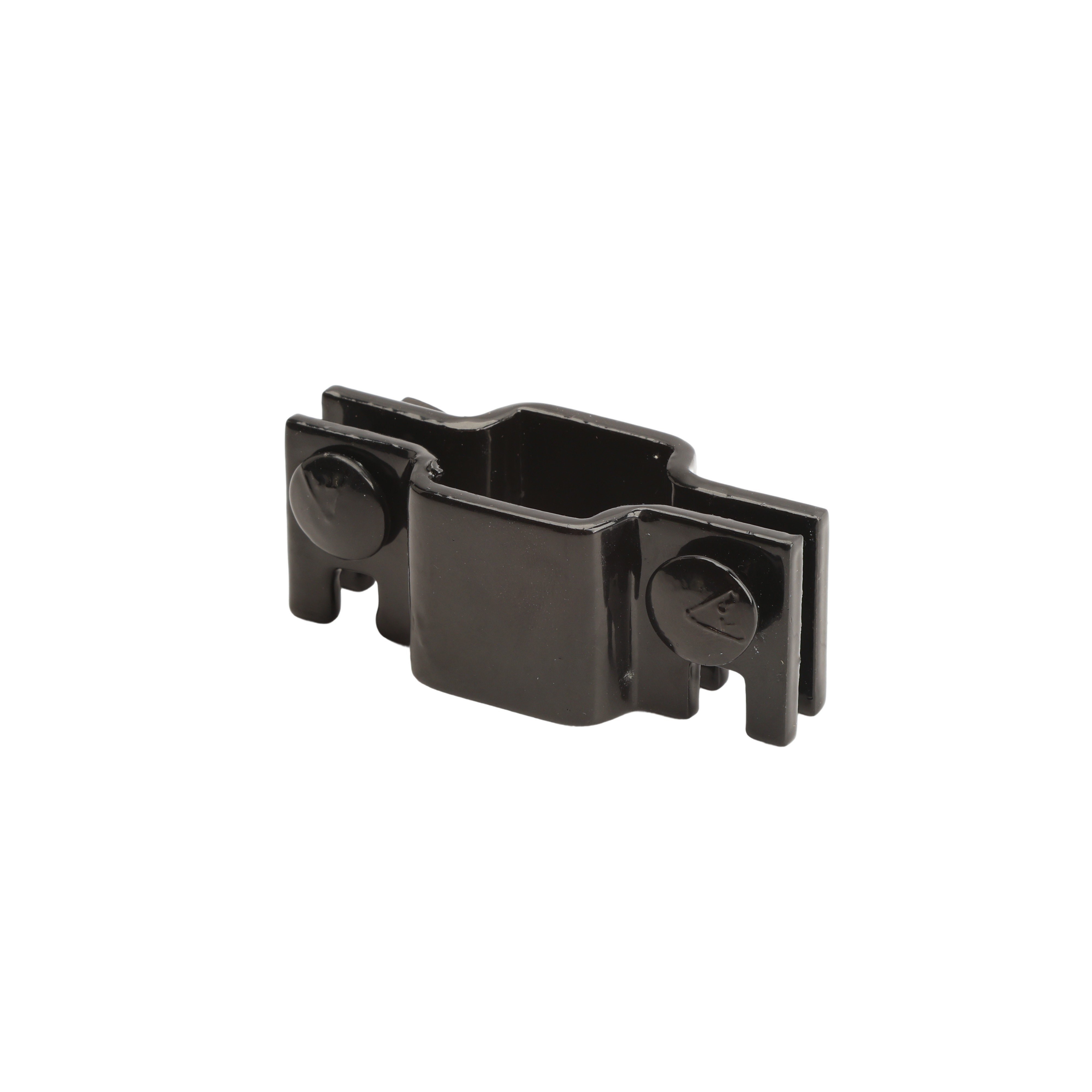 1" Black Square Chain Link Fence Gate Collar For Gate Latch Assemblies ...