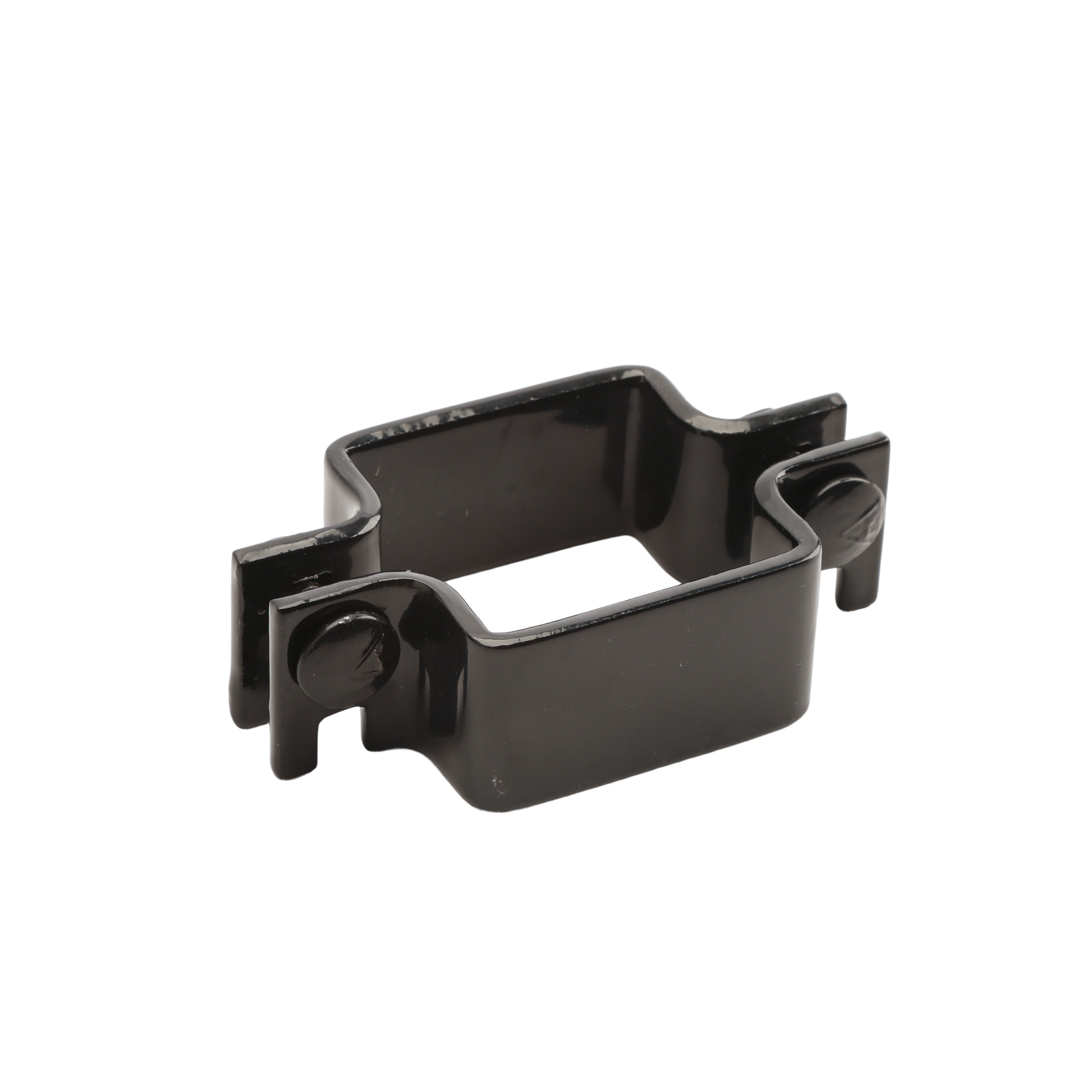 2" Black Square Chain Link Fence Gate Collar For Gate Latch Assemblies ...