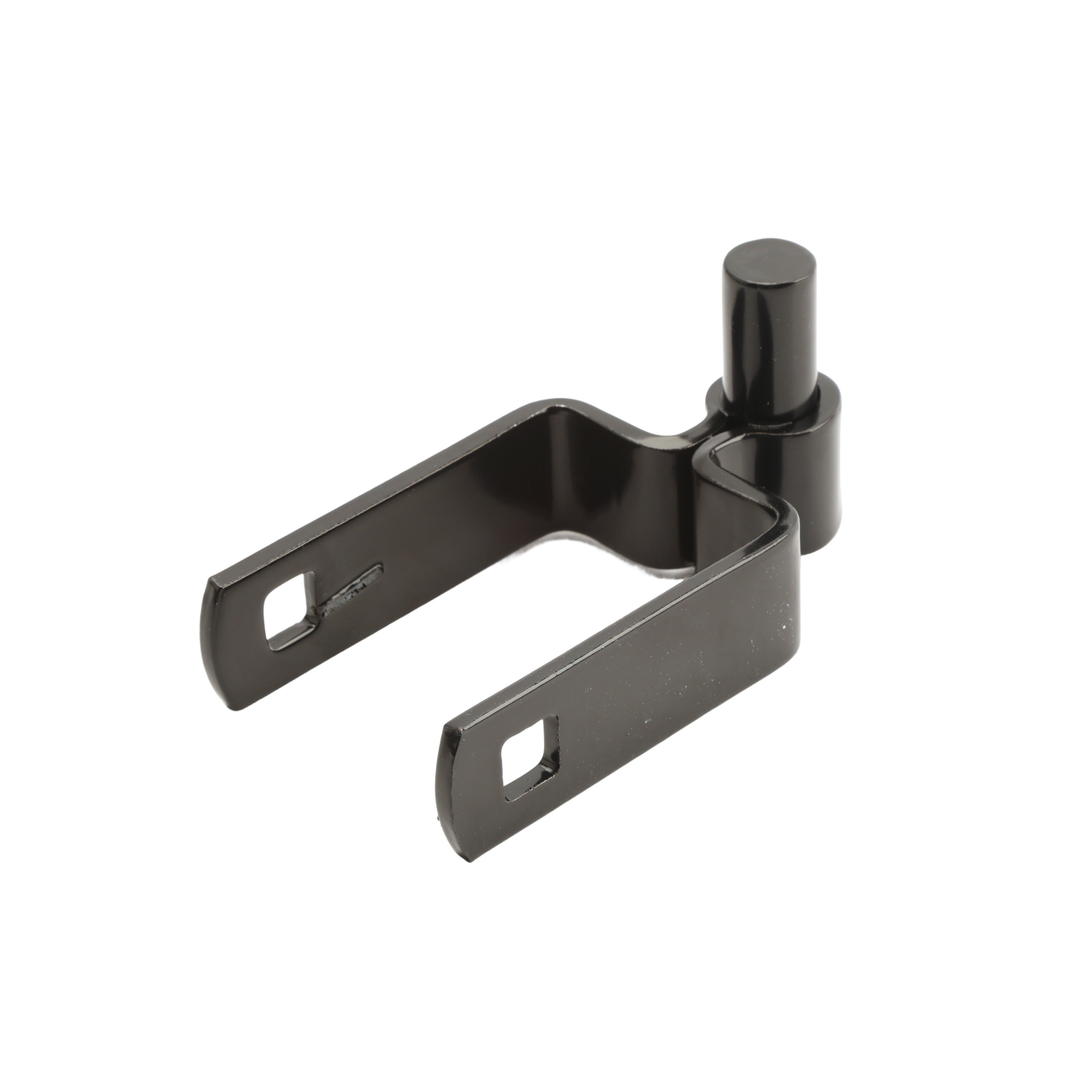 2" X 2" Square Male Gate Post Black Hinge Chain Link Galvanized Steel ...