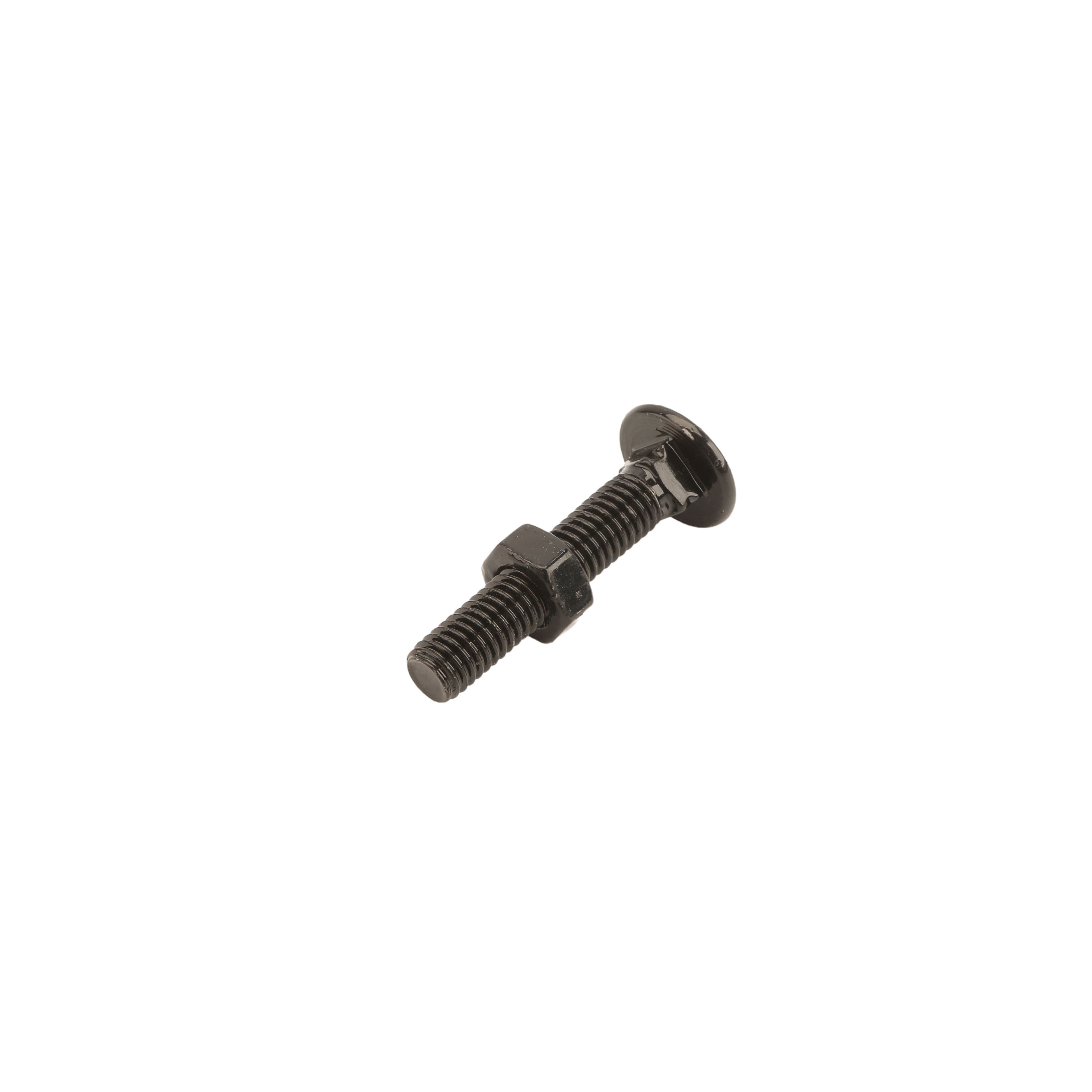 Chain Link 3/8" x 2" Carriage Bolt & Nut (HDG & Powder Coated Black ...