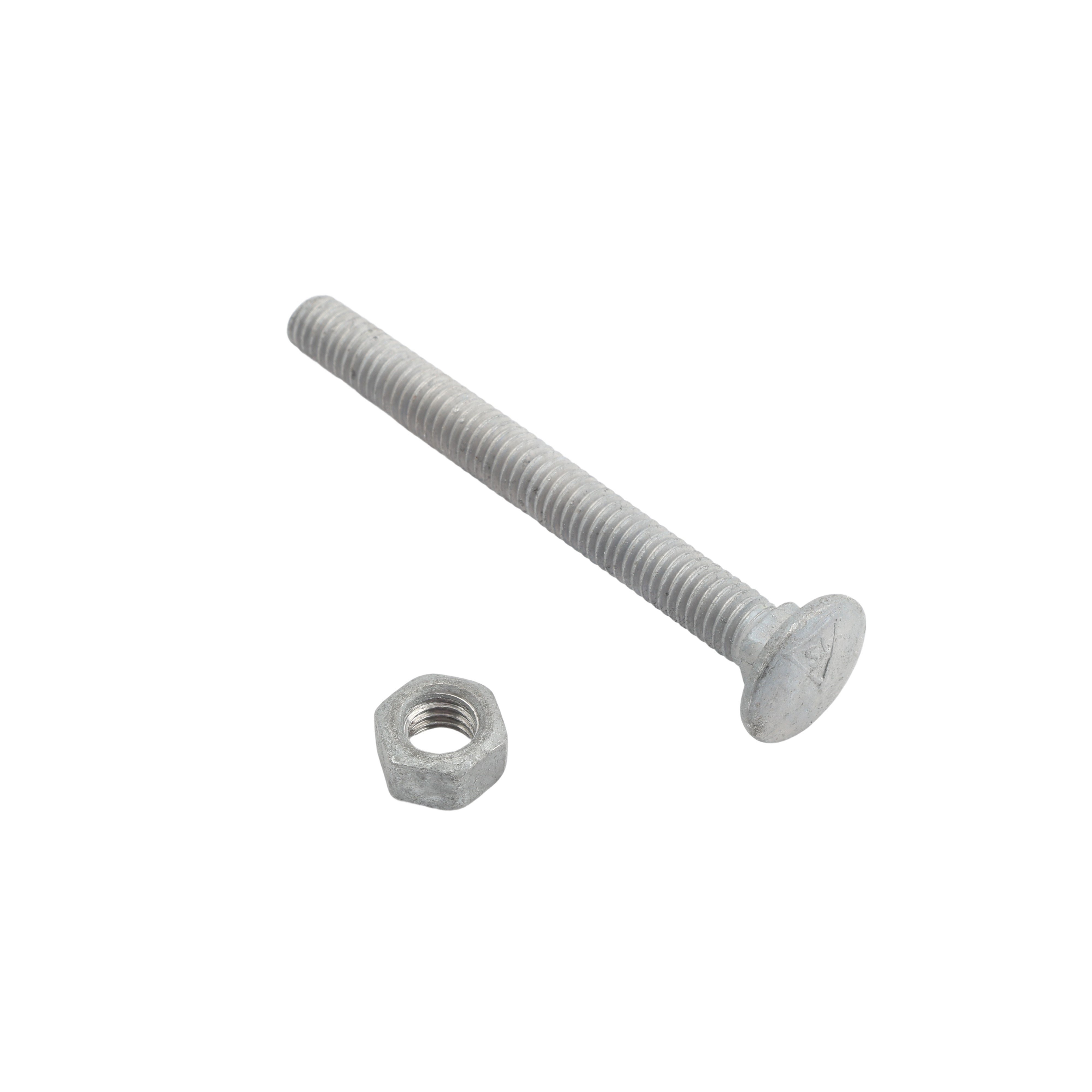 Chain Link 3/8" x 3 1/2" Carriage Nut & Bolt (Hot Dip Galvanized Steel ...