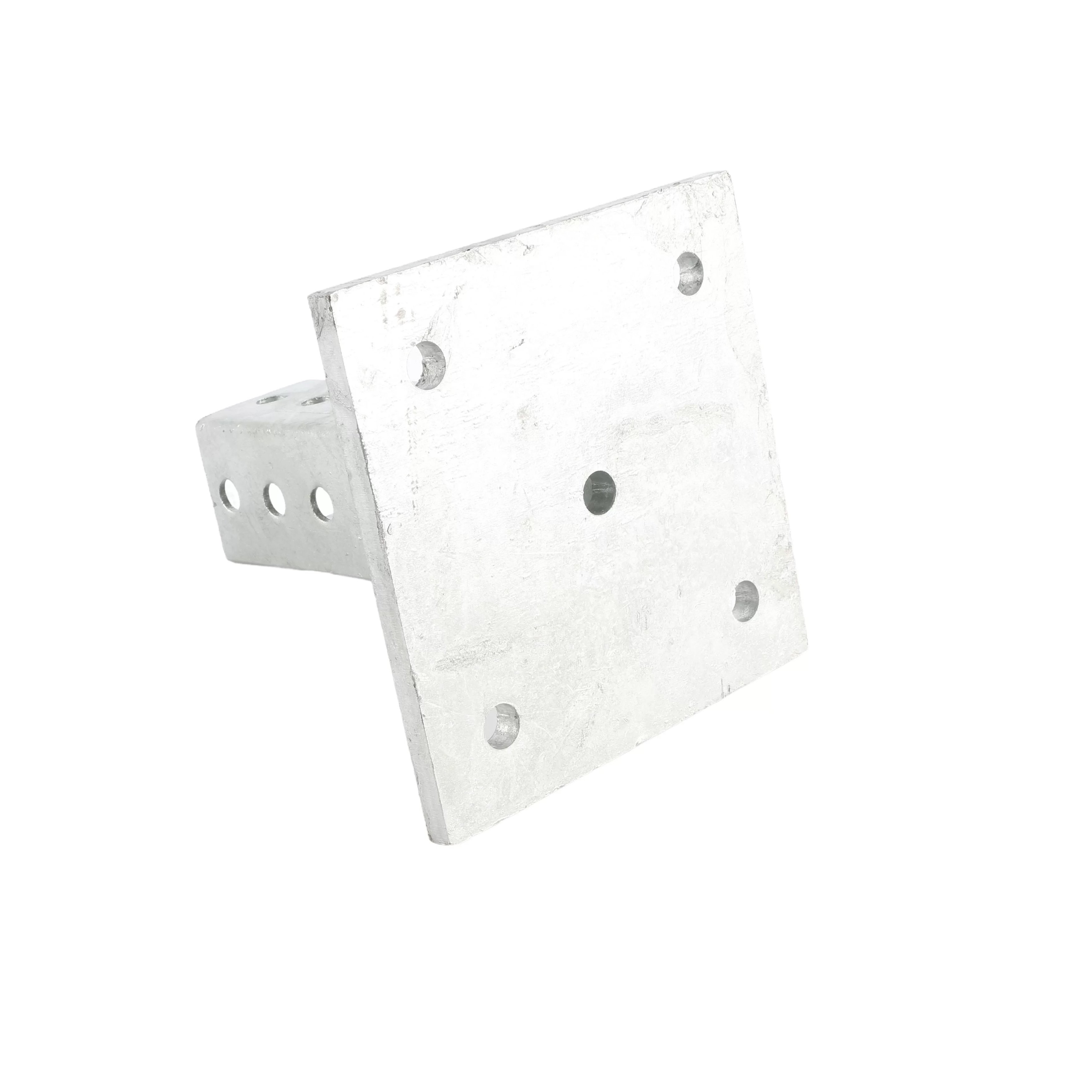 1 3/4" x 1 3/4" Square Sign Post Floor Anchor Flange Sign Post Mounting ...