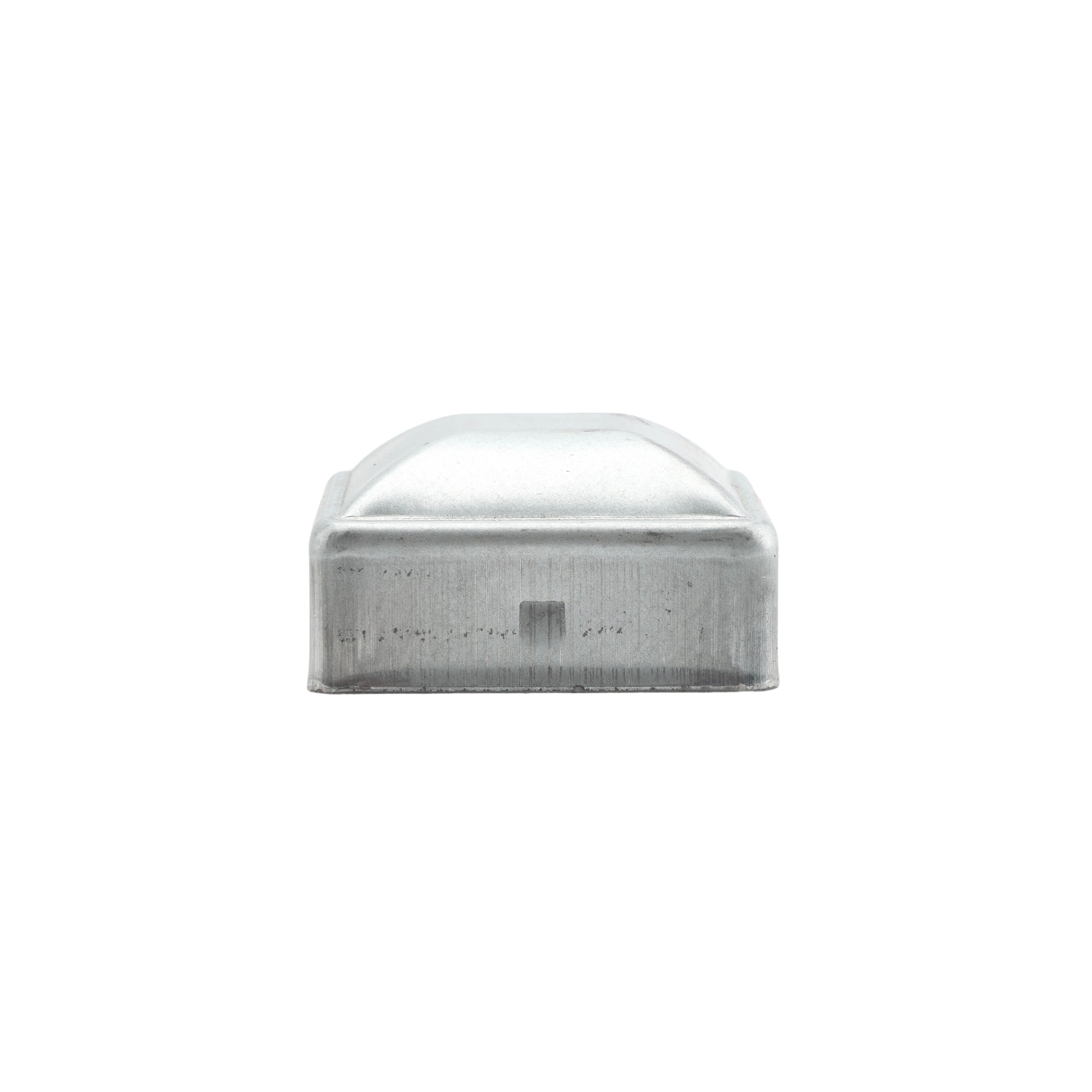 2" Square Pressed Steel Dome Cap Galvanized Steel - Square Post Caps ...