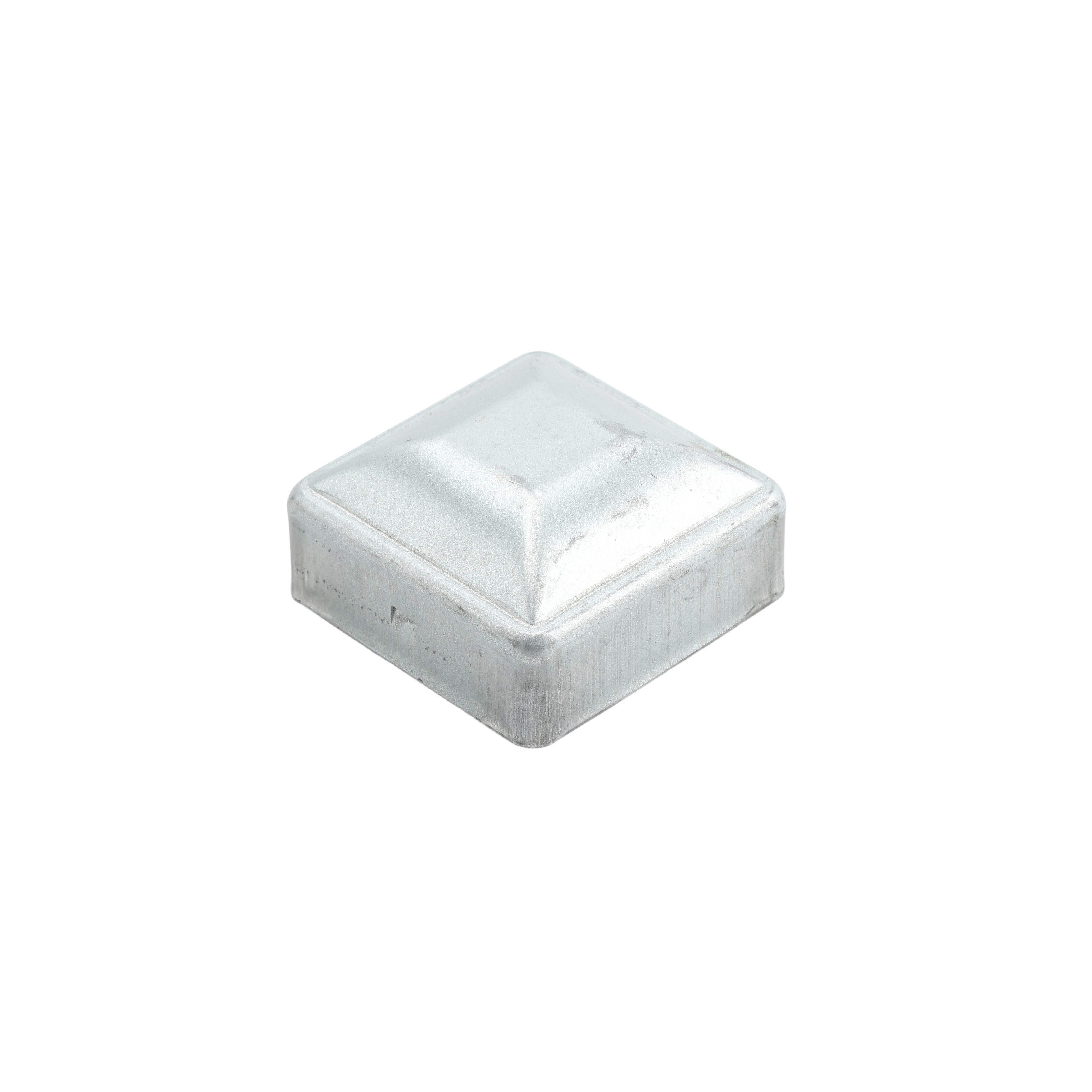 2" Square Pressed Steel Dome Cap Galvanized Steel - Square Post Caps ...