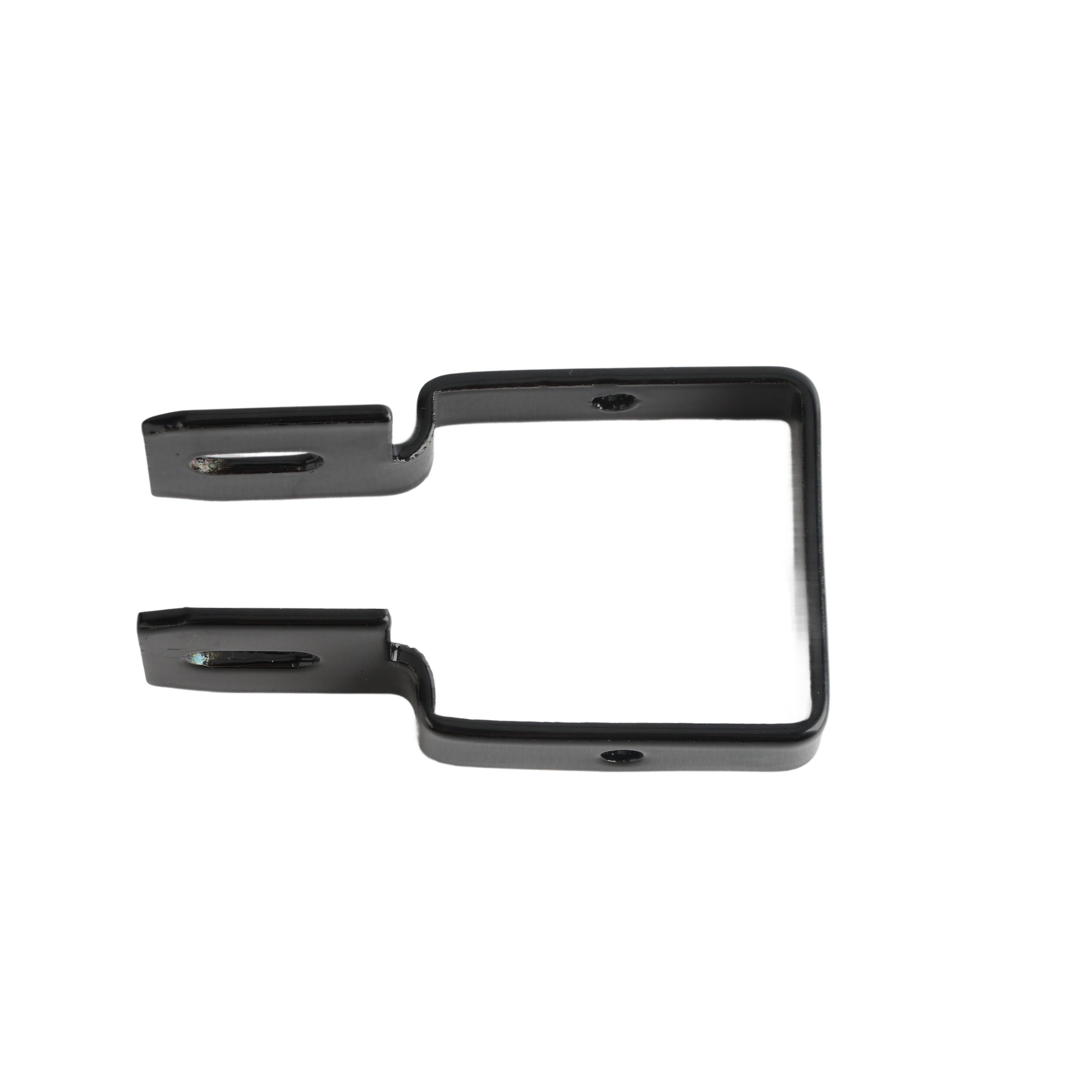 2" Post x 1" Rail Square Fence Universal Boulevard Bracket Black ...