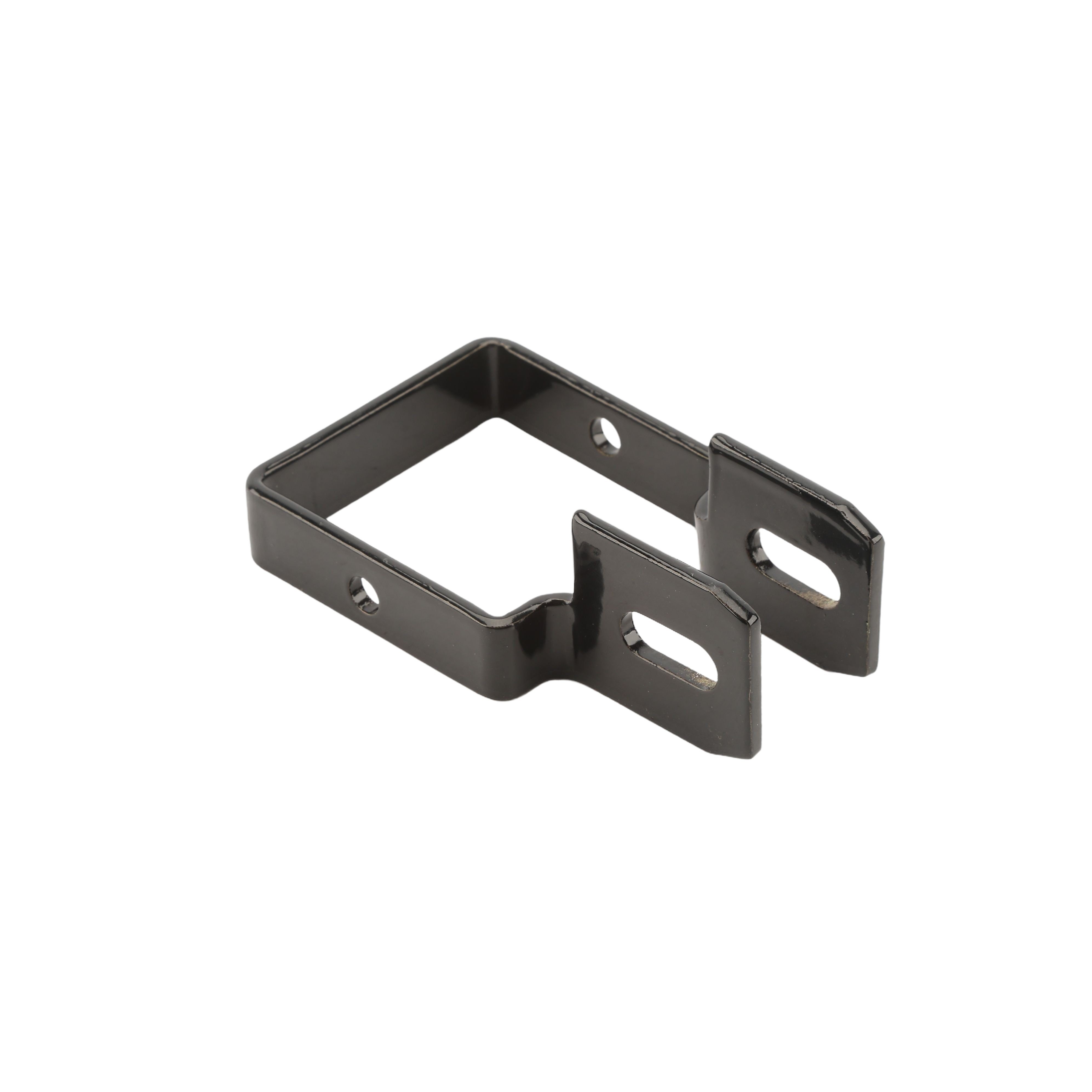 2" Post x 1" Rail Square Fence Universal Boulevard Bracket Black ...
