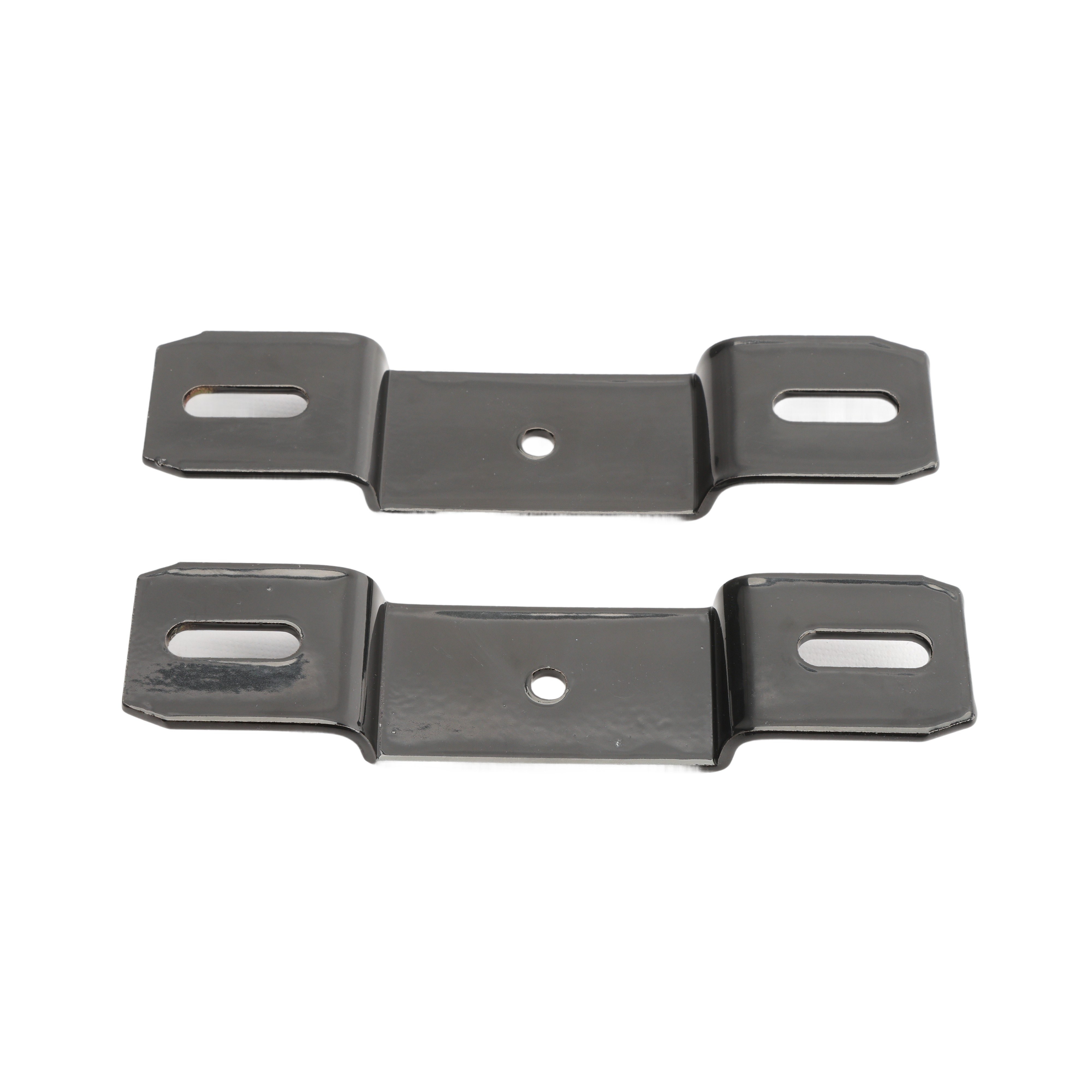 2 1/2" Post x 1 1/2" Rail Square Ornamental Fence Line Bracket Black ...