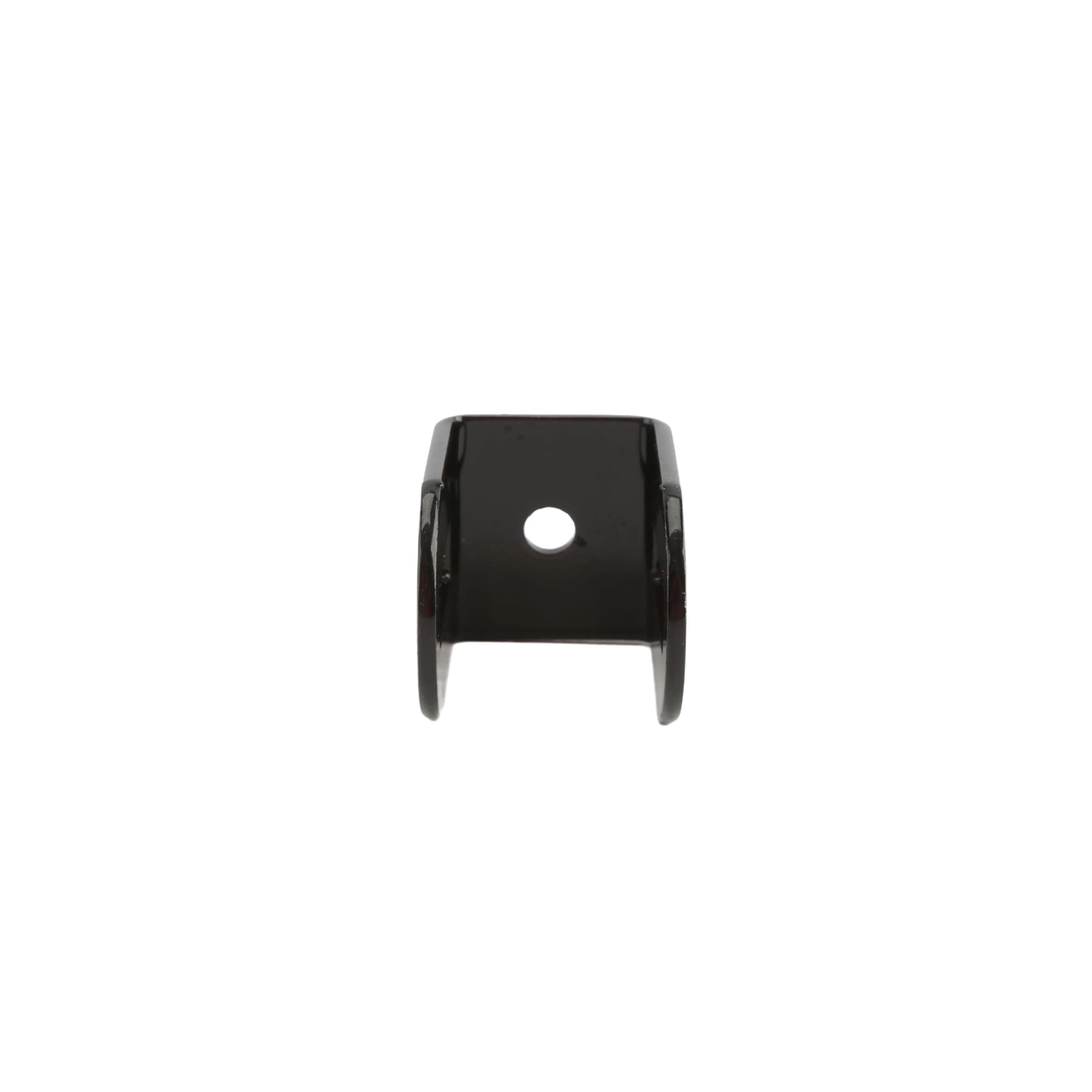 2" Post x 1" Rail Square Universal Fence Flat Wall Mount Bracket Black ...