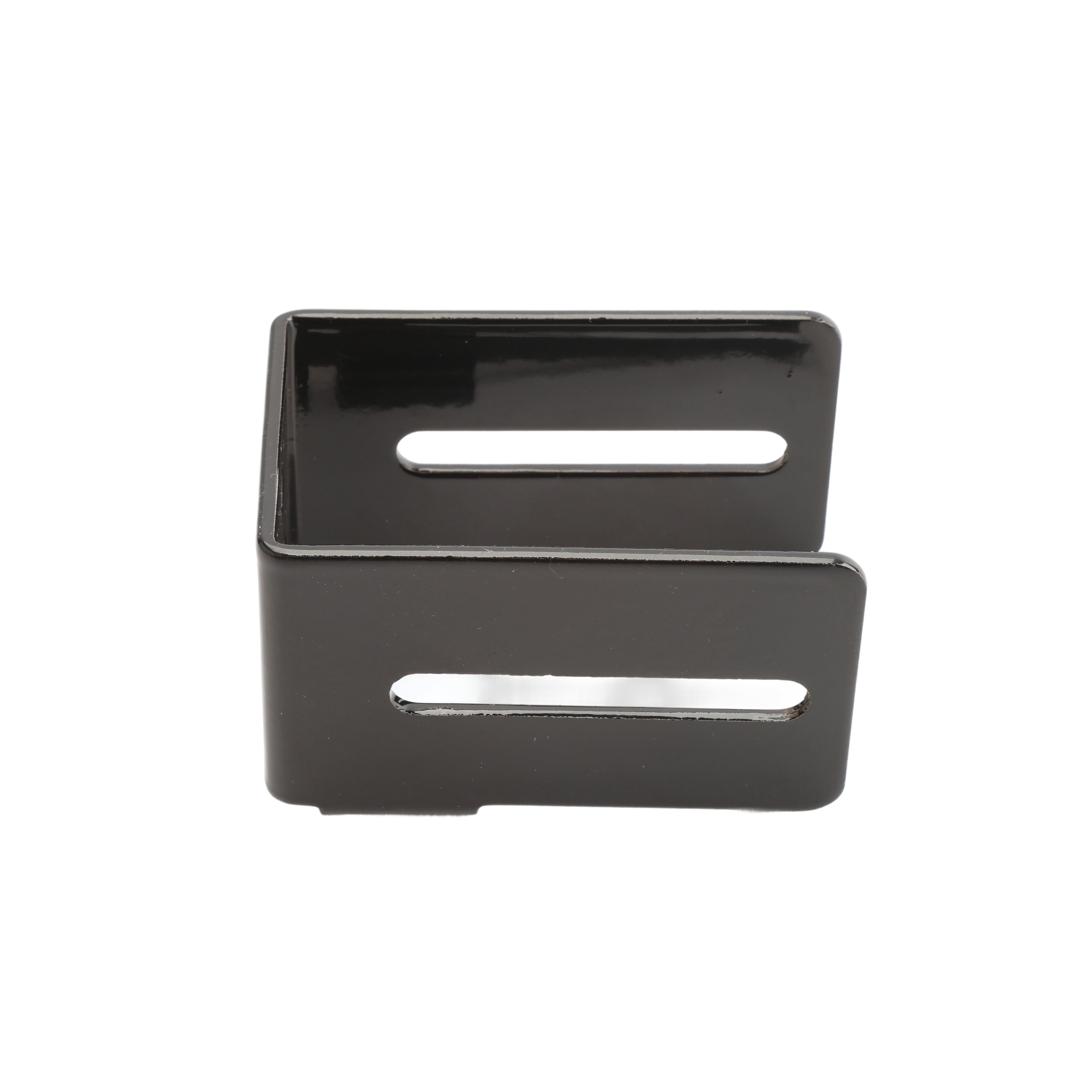 2" Rail Square Universal Fence Flat Wall Mount Bracket Black - Steel ...