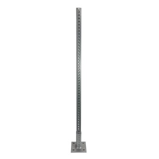 1 3/4" x 1 3/4" Square Sign Post Floor Anchor Flange Sign Post Mounting ...