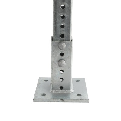 2" x 2" Square Sign Post Floor Anchor Flange Sign Post Mounting Base ...