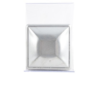 4" Square Pressed Steel Dome Cap Galvanized Steel - Square Post Caps ...