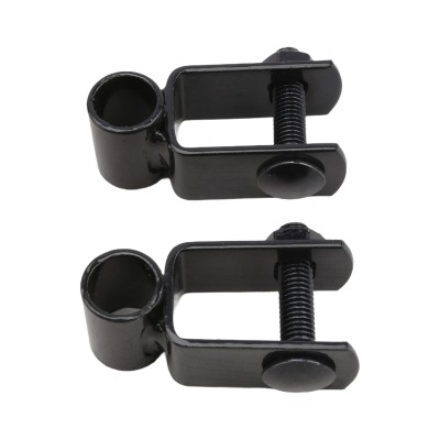 1" x 1" Square Female Black Hinge Pair With Nut And Bolt Assembly (5/8 ...